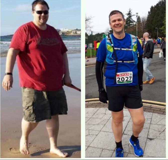 From 26 stone to 26 miles...Brian insists that hard work pays off ...