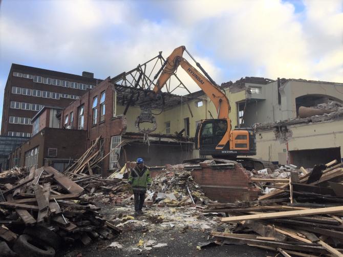 College demolition underway - Alpha Newspaper Group
