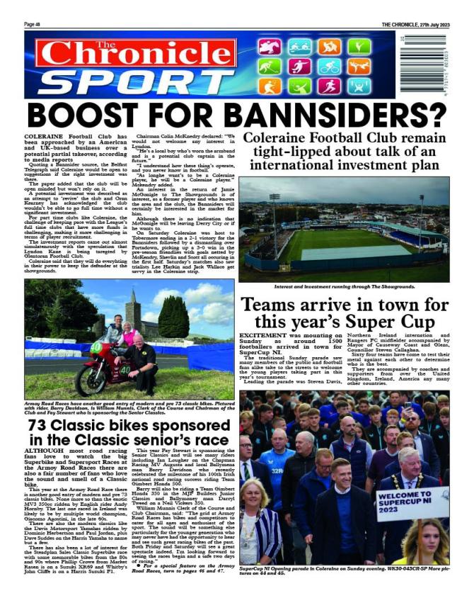 Chronicle has all the sporting action - Alpha Newspaper Group