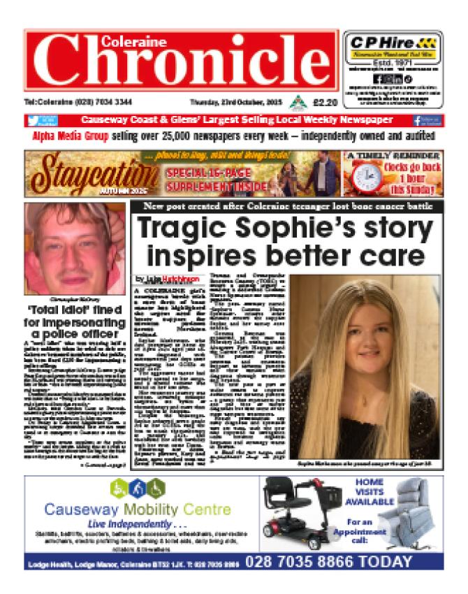 Your Chronicle - in the shops now! - Alpha Newspaper Group